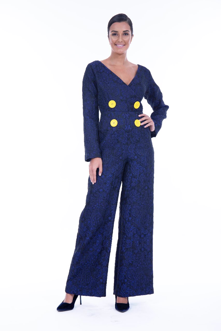 Navy Blue Jumpsuit - House of Hend